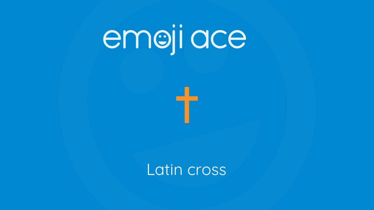 Latin cross - Emoji Ace