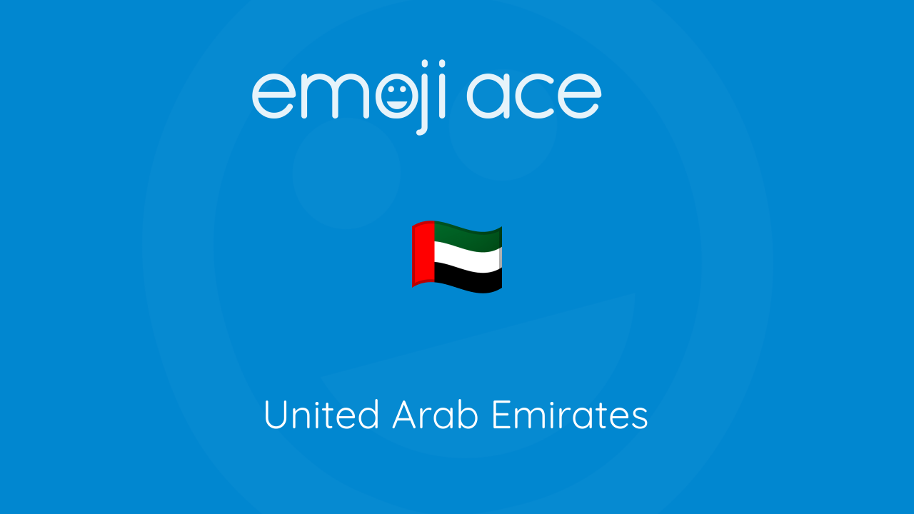 🇦🇪 United Arab Emirates - Emoji Ace