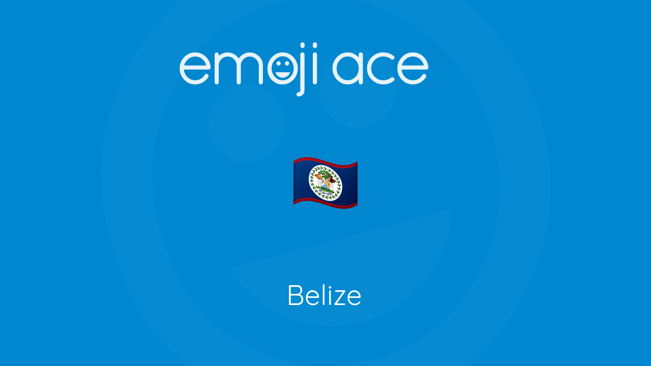 🇧🇿 Belize - Emoji Ace