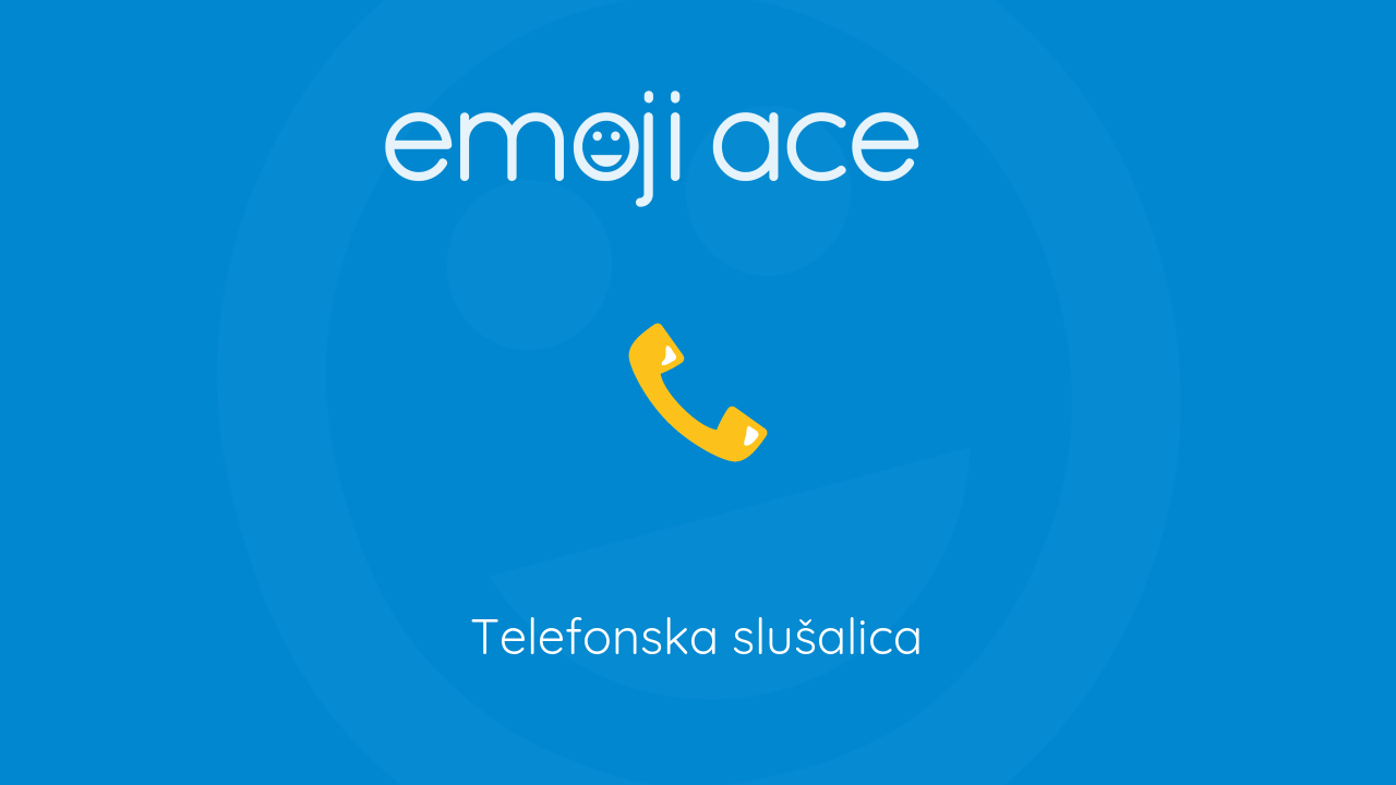 📞 Telefonska slušalica - Emoji Ace