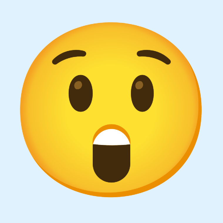 Smiley 😲 Astonished face: Meaning and Details