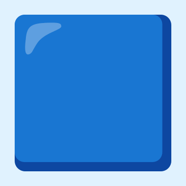 Emoji 🟦 Blue square: Meaning and Details