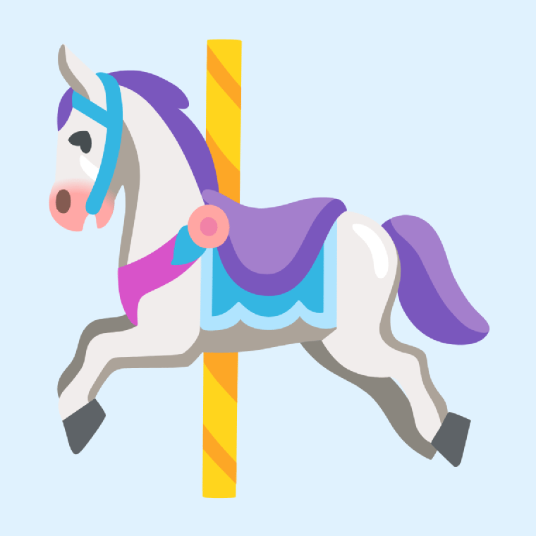 Emoji 🎠 Carousel horse: Meaning and Details