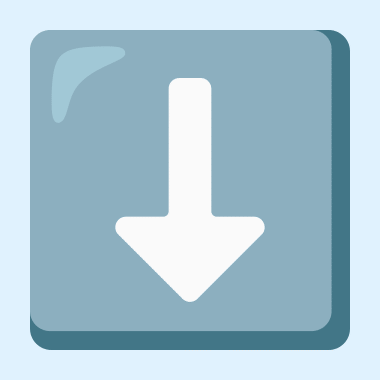 Emoji ⬇️ Down arrow: Meaning and Details