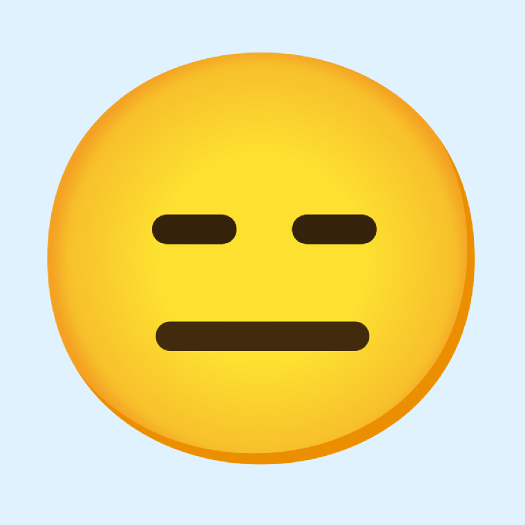 Smiley 😑 Expressionless face: Meaning and Details