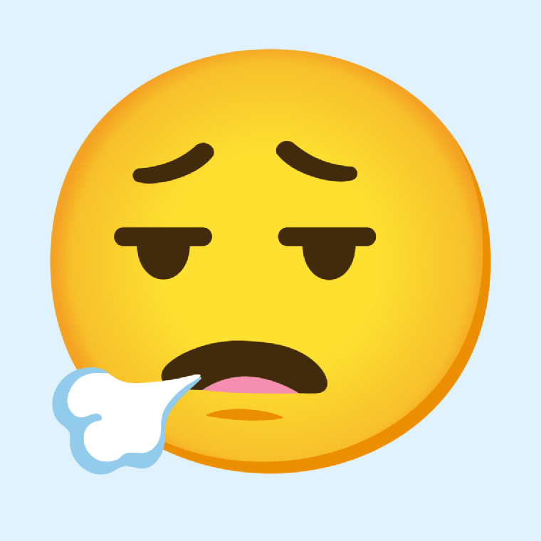 Smiley 😮‍💨 Face exhaling: Meaning and Details
