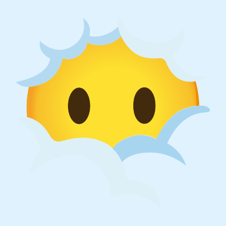 Smiley 😶‍🌫️ Face in clouds: Meaning and Details