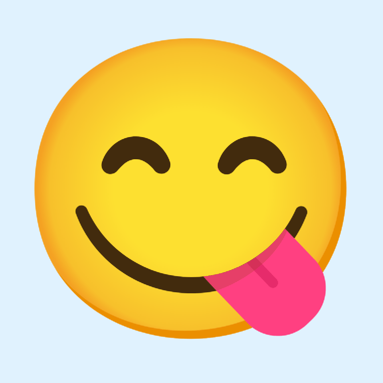 Smiley 😋 Face savoring food: Meaning and Details