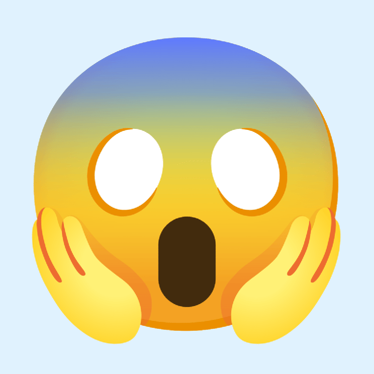 Smiley 😱 Face screaming in fear: Meaning and Details