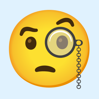 Smiley 🧐 Face with monocle: Meaning and Details