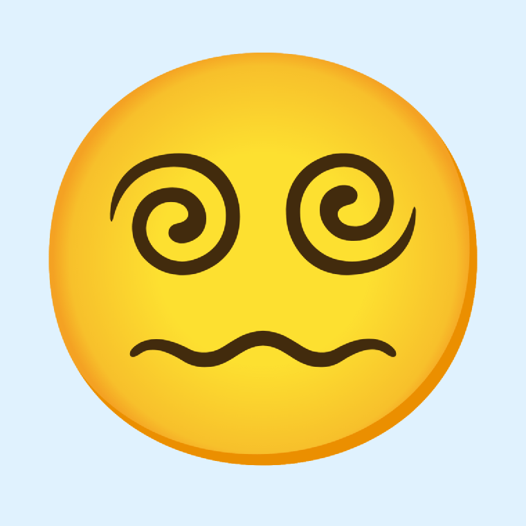 Smiley 😵‍💫 Face with spiral eyes: Meaning and Details