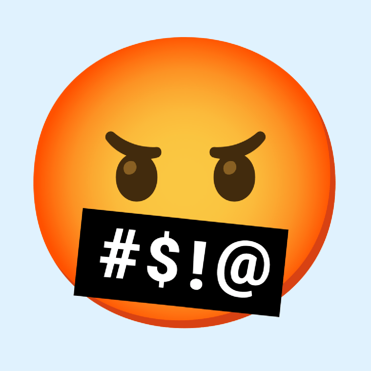 Smiley 🤬 Face with symbols on mouth: Meaning and Details