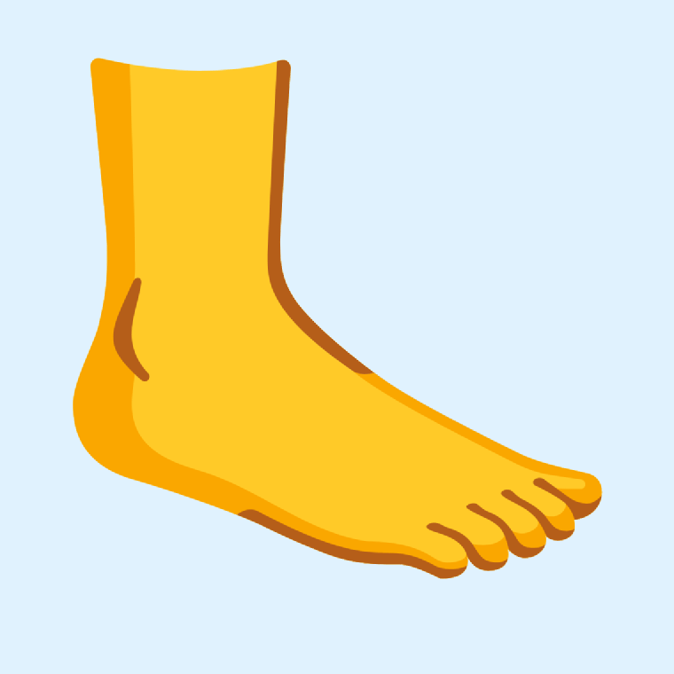 Emoji 🦶 Foot: Meaning and Details