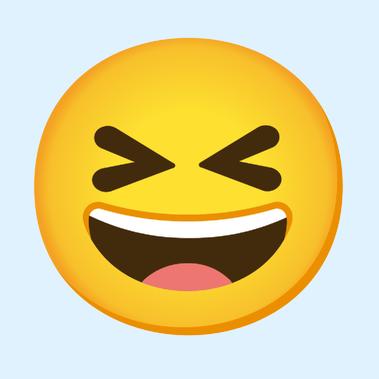 Smiley 😆 Grinning squinting face: Meaning and Details