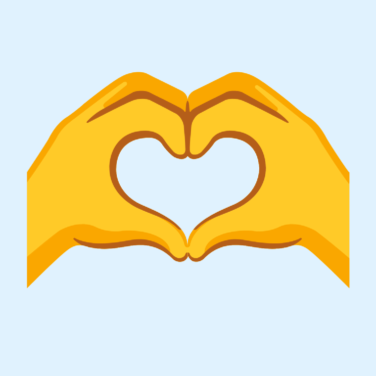 Emoji 🫶 Heart hands: Meaning and Details