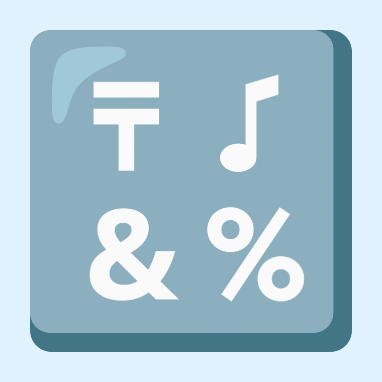 Emoji 🔣 Input symbols: Meaning and Details