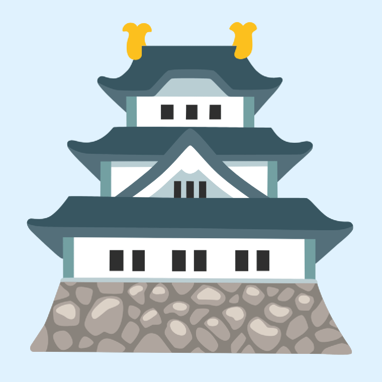 Emoji 🏯 Japanese castle: Meaning and Details