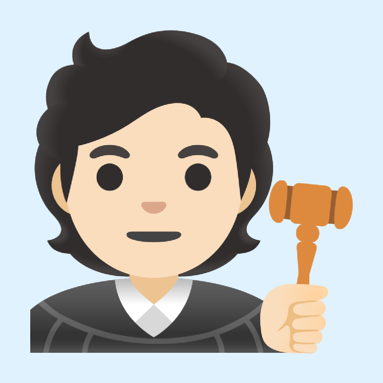 Emoji 🧑🏻‍⚖️ Judge: light skin tone: Meaning and Details