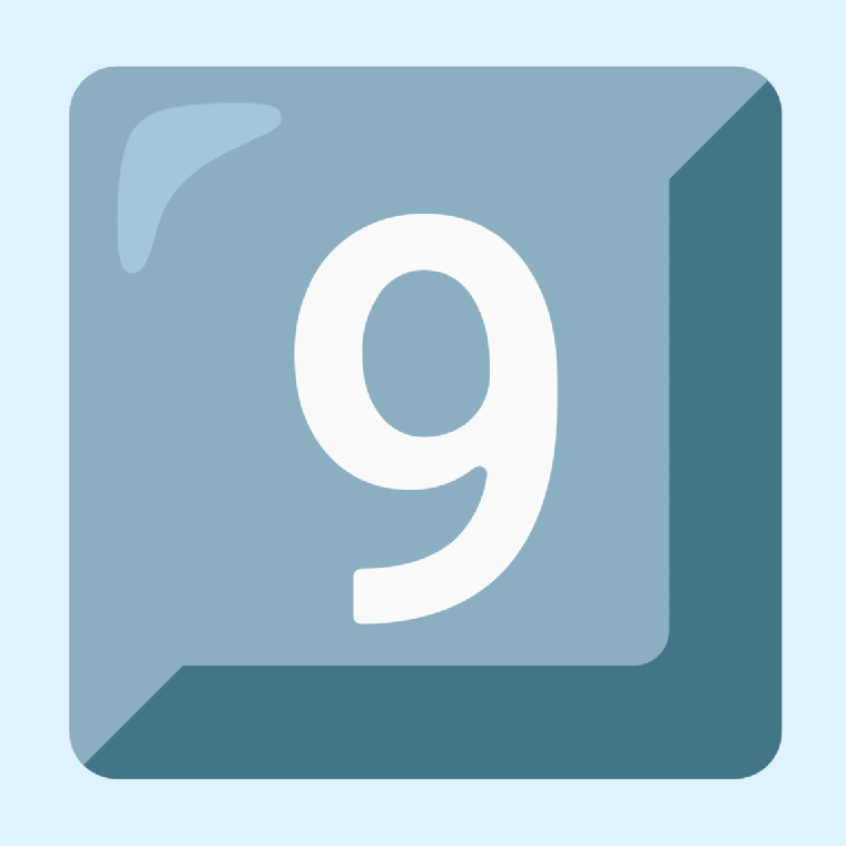 Emoji 9️⃣ Keycap: 9: Meaning and Details