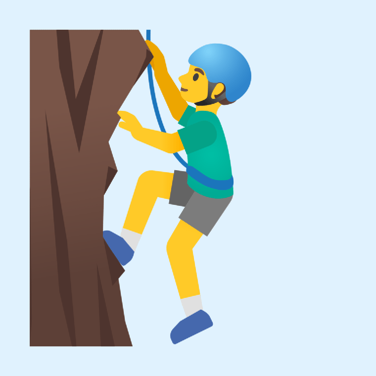 Emoji 🧗‍♂️ Man climbing: Meaning and Details