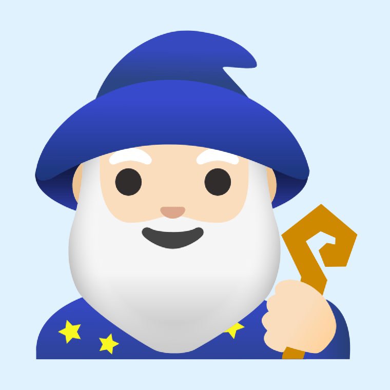 Emoji 🧙🏻‍♂️ Man mage: light skin tone: Meaning and Details