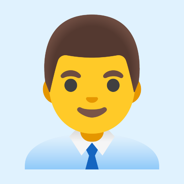 Emoji 👨‍💼 Man office worker: Meaning and Details