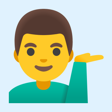 Emoji 💁‍♂️ Man tipping hand: Meaning and Details