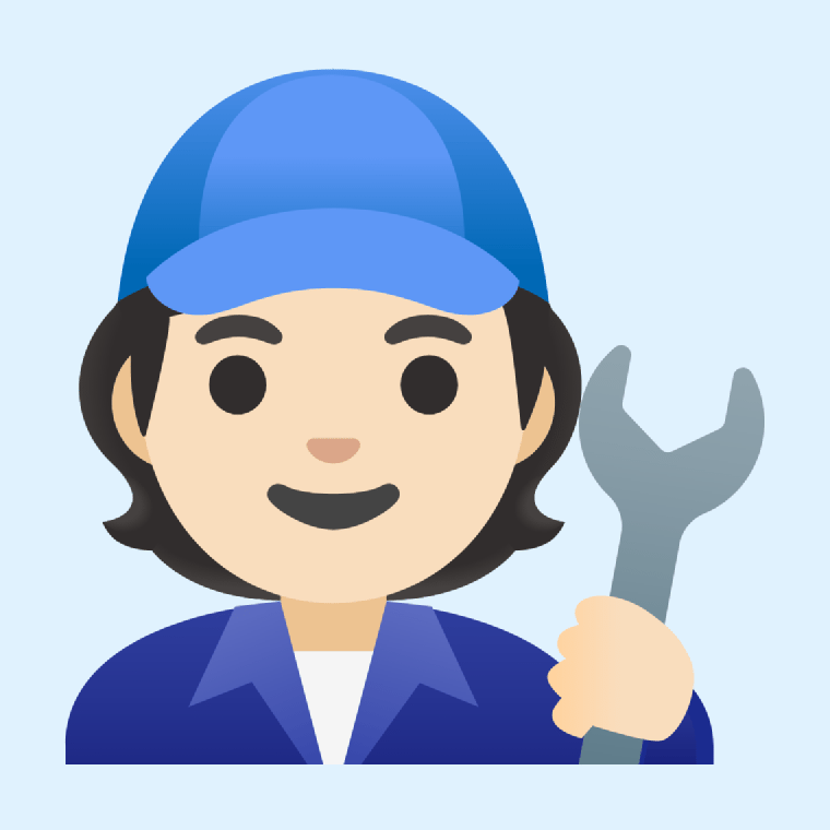 Emoji 🧑🏻‍🔧 Mechanic: light skin tone: Meaning and Details