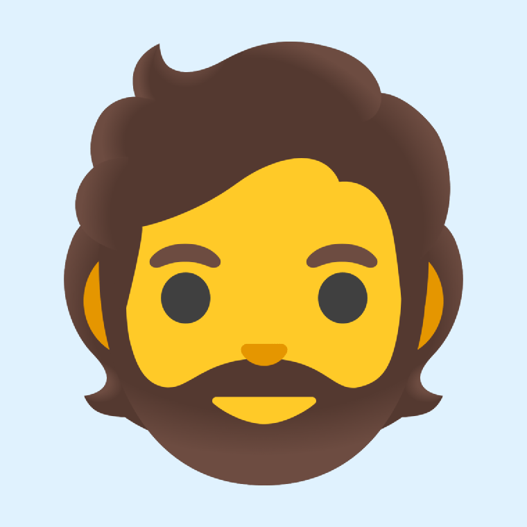 Emoji 🧔 Person: beard: Meaning and Details