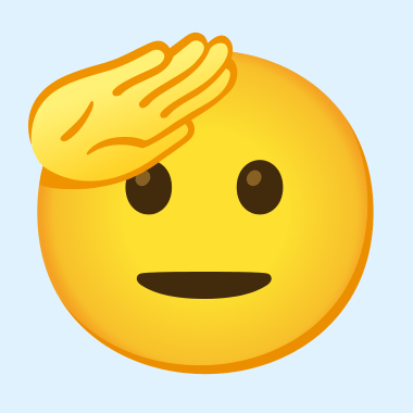 Smiley 🫡 Saluting face: Meaning and Details