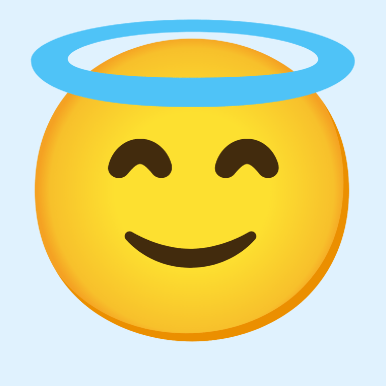 Smiley 😇 Smiling face with halo: Meaning and Details