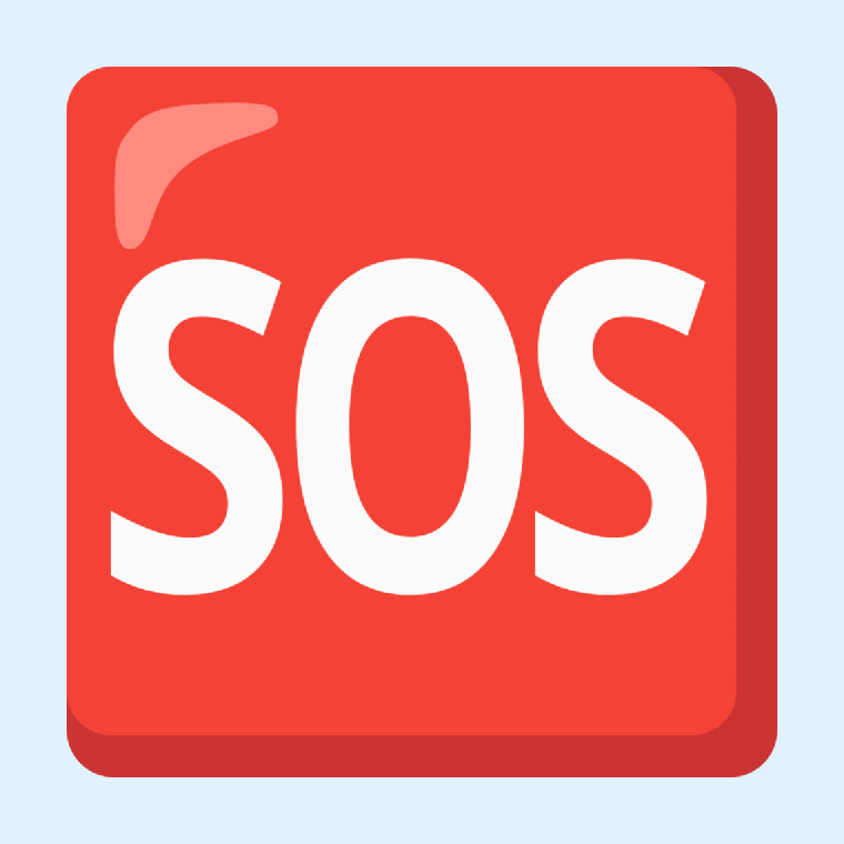Emoji 🆘 SOS button: Meaning and Details