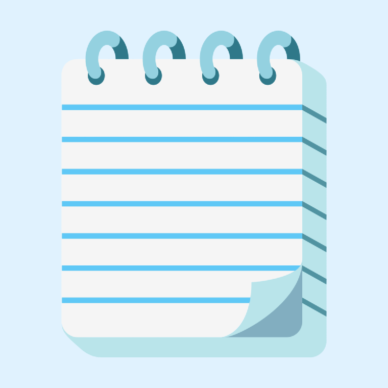 Emoji 🗒️ Spiral notepad: Meaning and Details