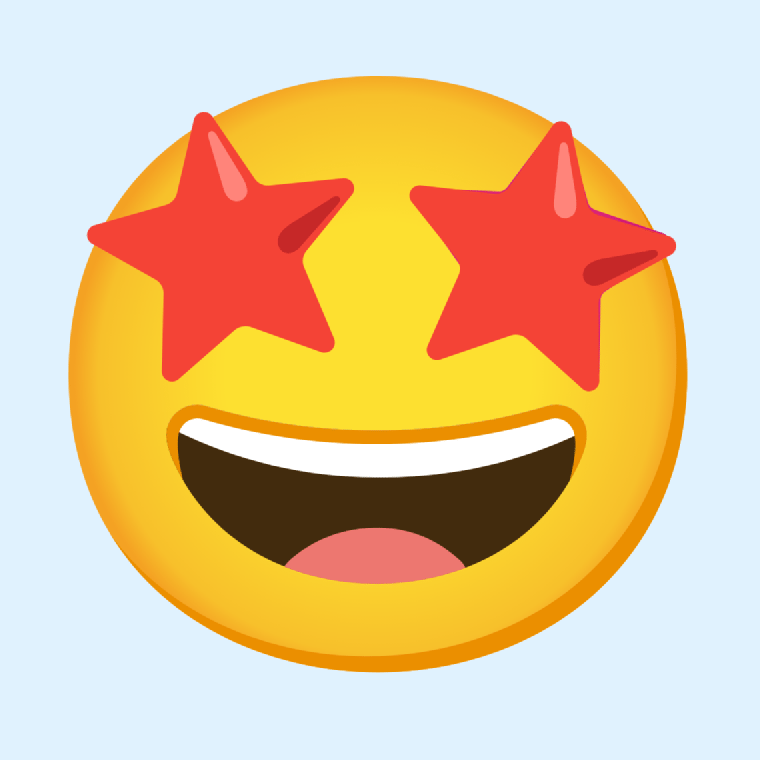 Smiley 🤩 Star-struck: Meaning and Details