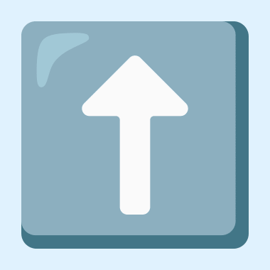 Emoji ⬆️ Up arrow: Meaning and Details