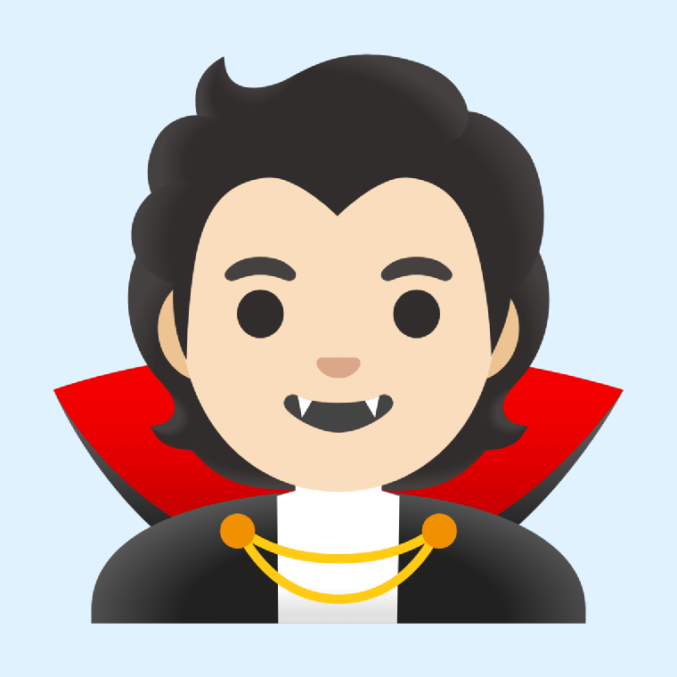 Emoji 🧛🏻 Vampire: light skin tone: Meaning and Details