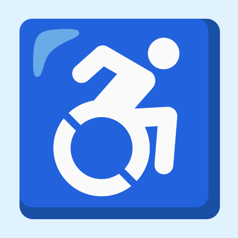 Emoji ♿ Wheelchair symbol: Meaning and Details