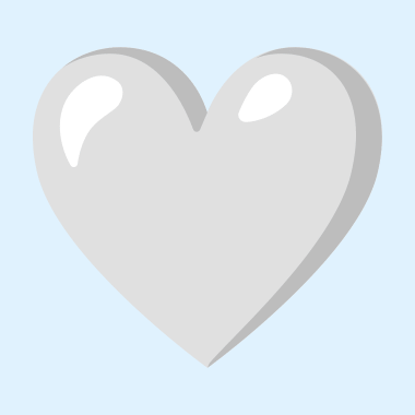 Emoji 🤍 White heart: Meaning and Details