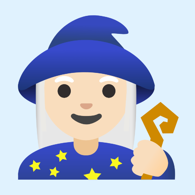 Emoji 🧙🏻‍♀️ Woman mage: light skin tone: Meaning and Details