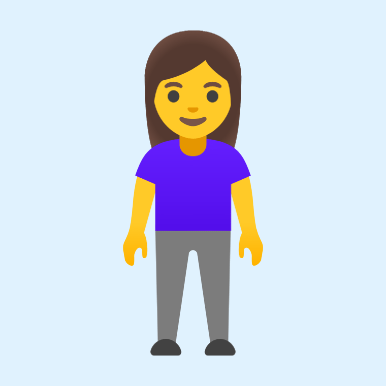 Emoji 🧍‍♀️ Woman standing: Meaning and Details