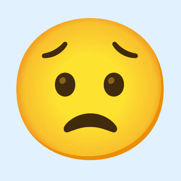 Smiley 😟 Worried face: Meaning and Details