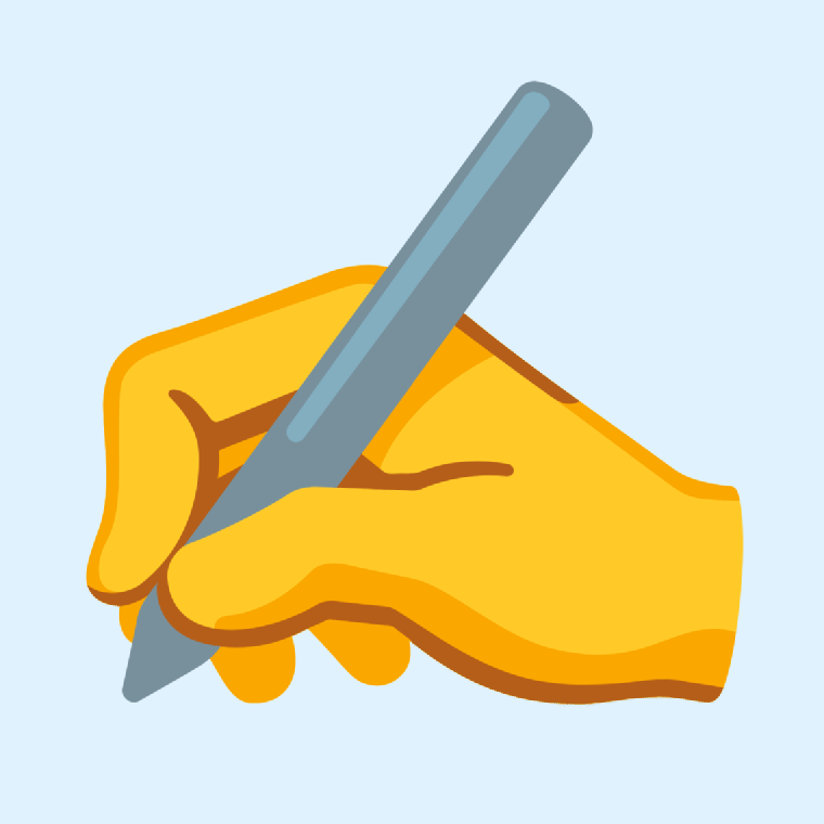 Emoji ️ Writing hand: Meaning and Details