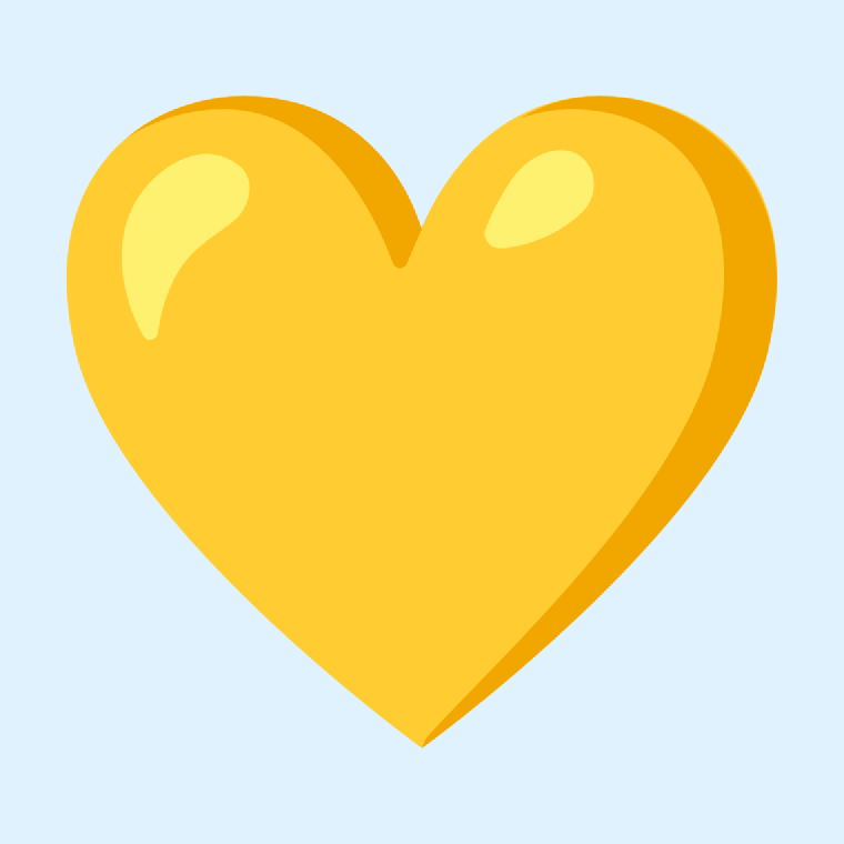 Emoji 💛 Yellow heart: Meaning and Details