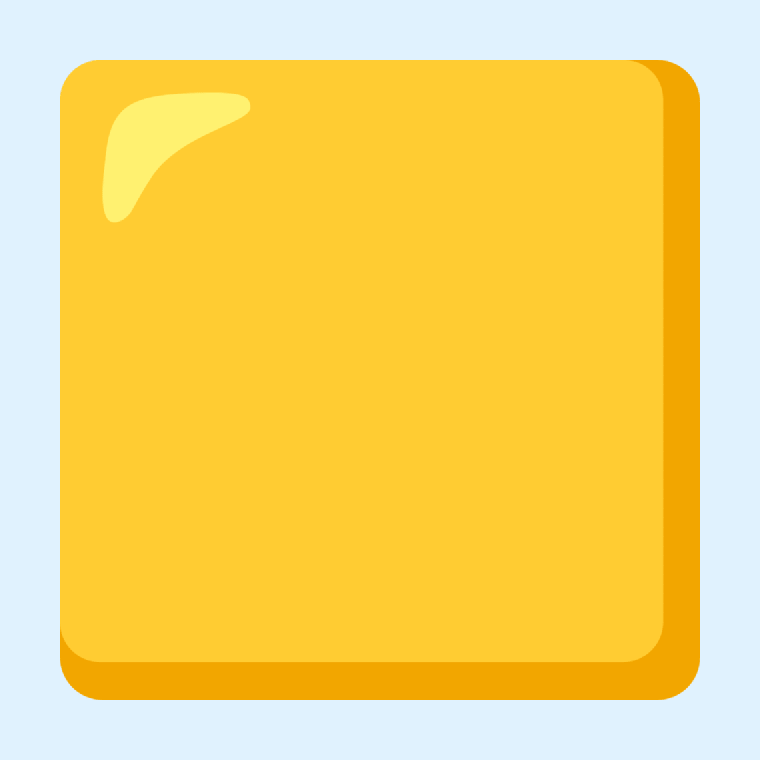 Emoji 🟨 Yellow square: Meaning and Details