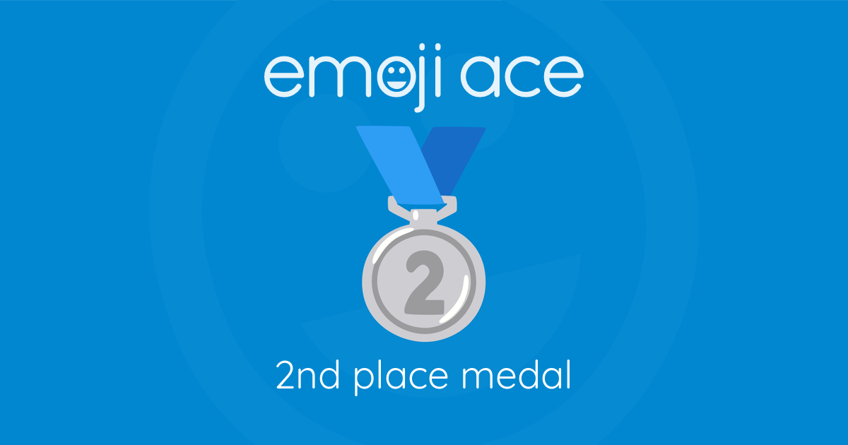 Emoji 🥈 2nd place medal: Meaning and Details