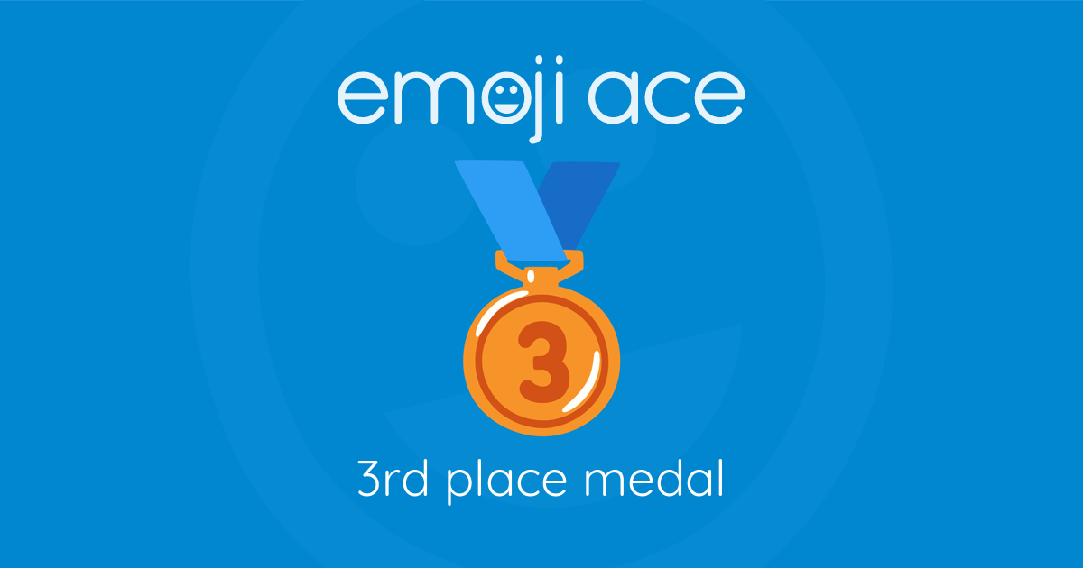 Emoji 🥉 3rd place medal: Meaning and Details