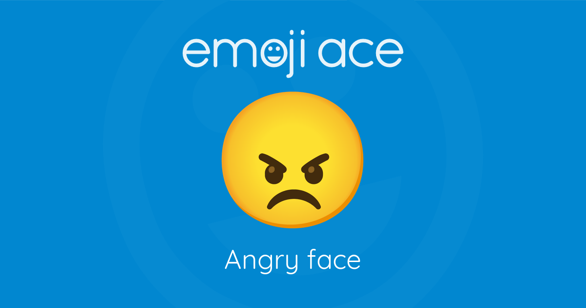 Smiley 😠 Angry face: Meaning and Details