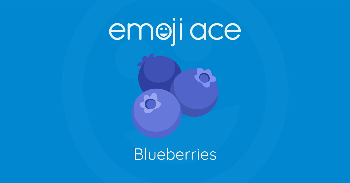 Emoji 🫐 Blueberries: Meaning and Details