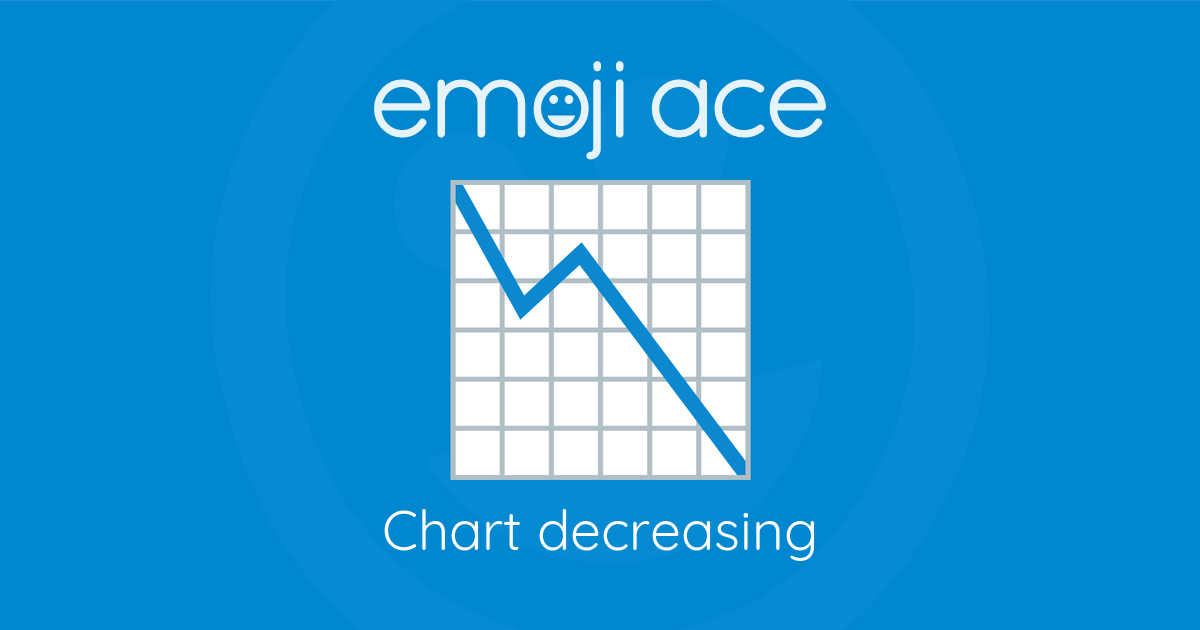 📉 Chart decreasing | Emoji Ace