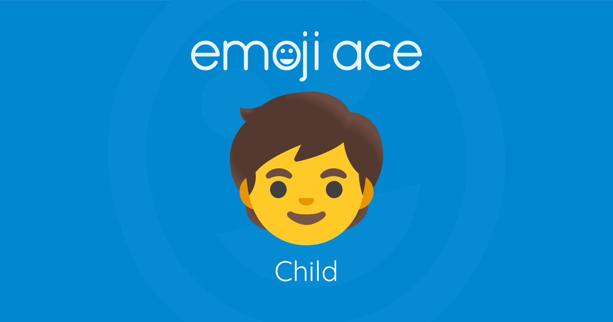 Emoji 🧒 Child: Meaning and Details